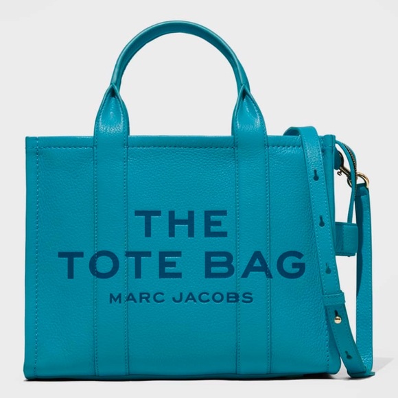 Harbor Blue | Bags | Marc Jacobs The Leather Medium Tote Bag Harbor ...